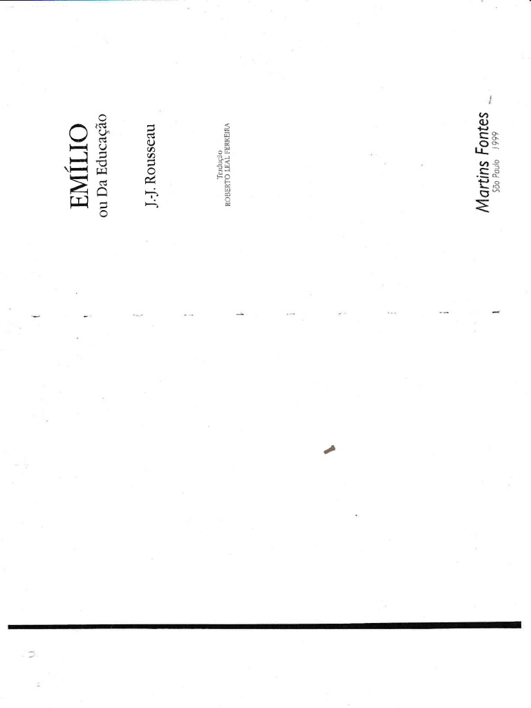 Emílio - Livro I | PDF