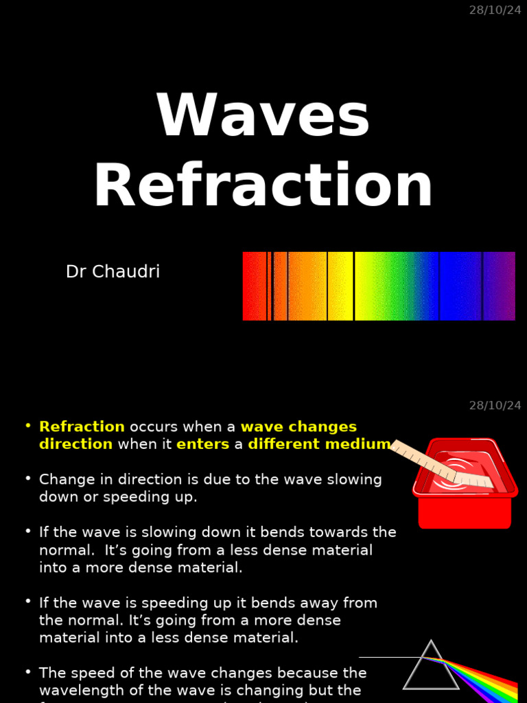 Physics Waves Refraction TIR | PDF | Refraction | Optics