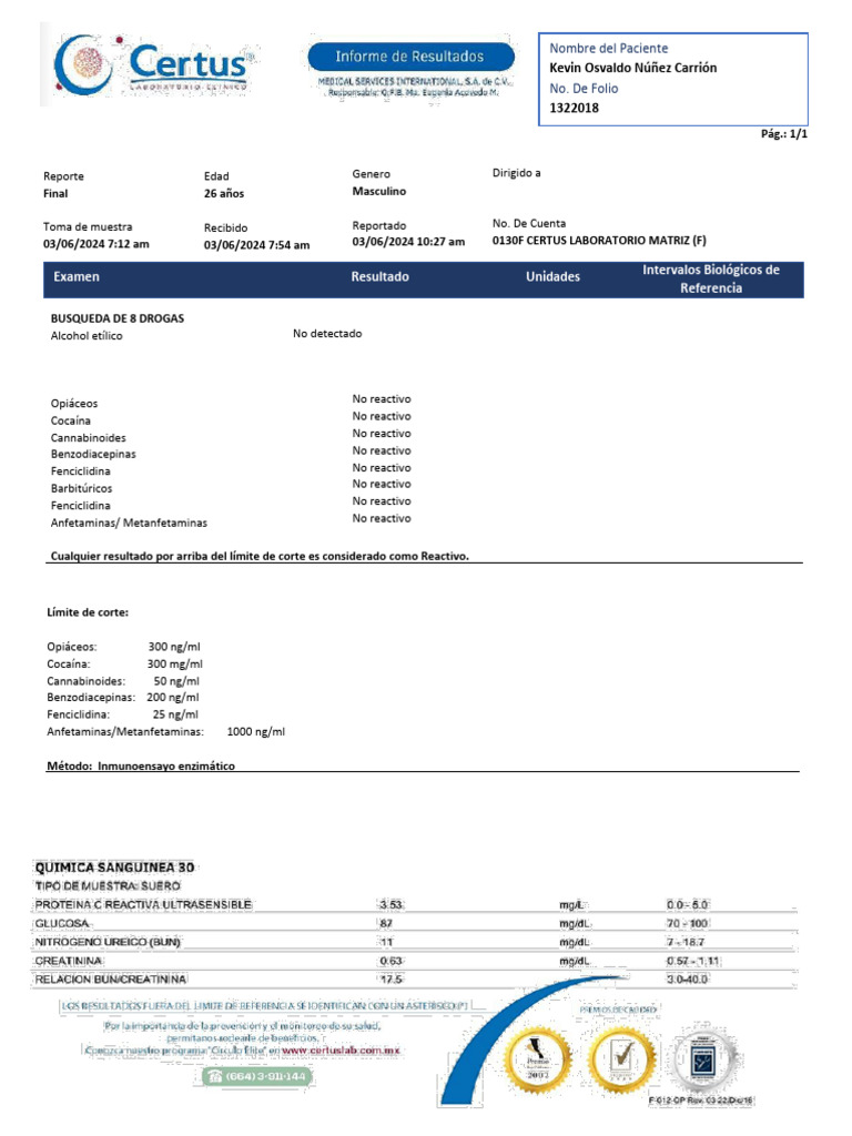 Certus Laboratorio | PDF