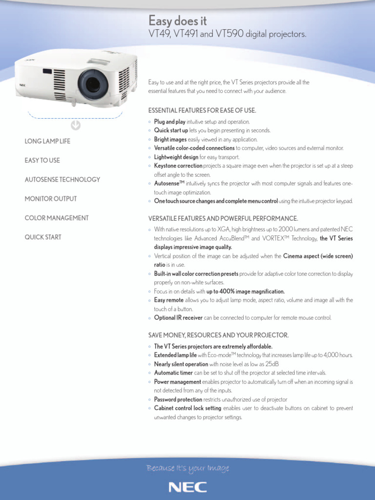 Projector Spec 3600 | PDF | Information And Communications Technology | Computer Engineering