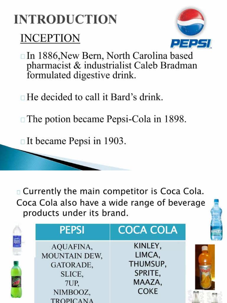 Pepsi Slides | PDF | Pepsi Co | Pepsi