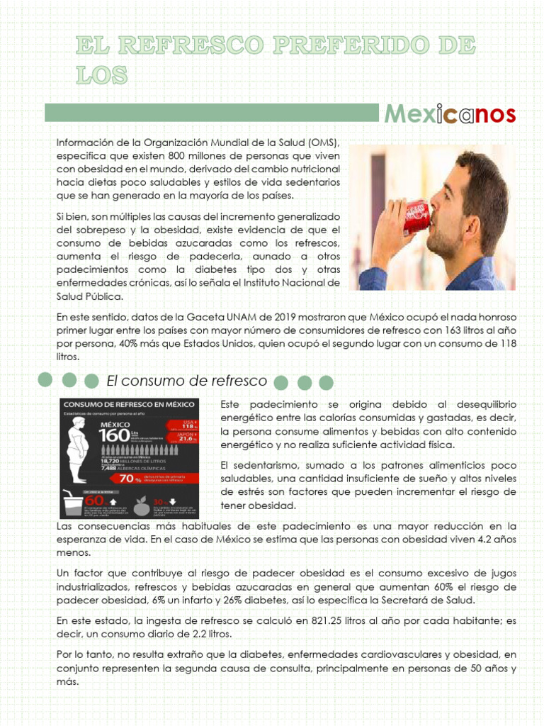 El Refresco Preferido de Los | PDF | Refresco | Obesidad