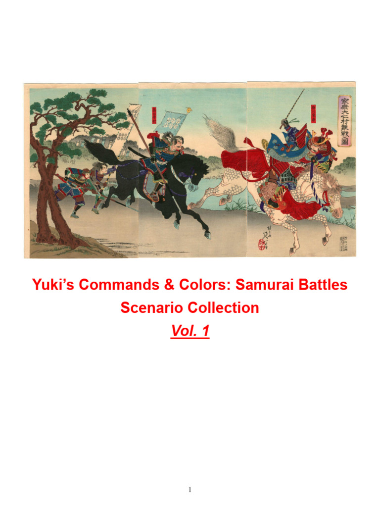 Samurai Battle Scenarios | PDF | Japanese Warriors | Japanese People
