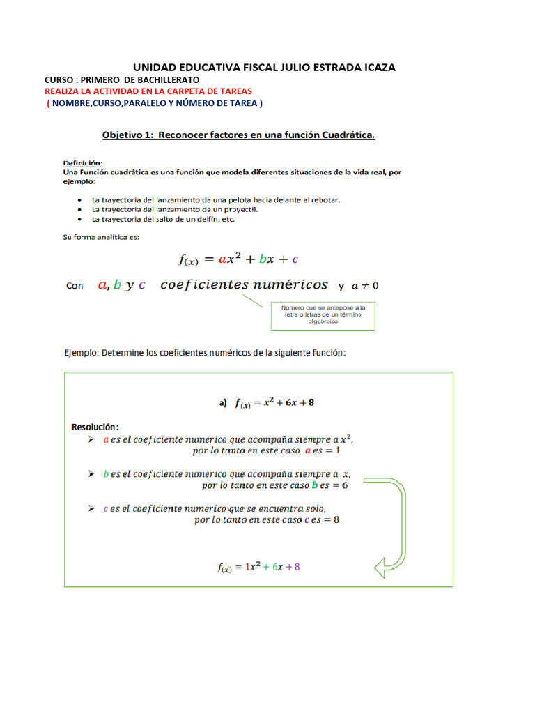 Clase 1ro Bach Wats 1 | PDF