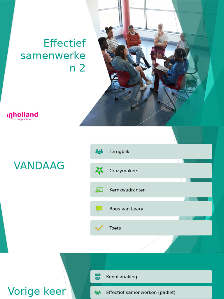 Effectief Samenwerken Deel 2 | PDF