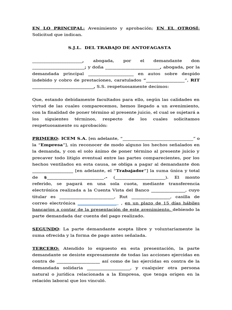 Modelo Avenimiento | PDF