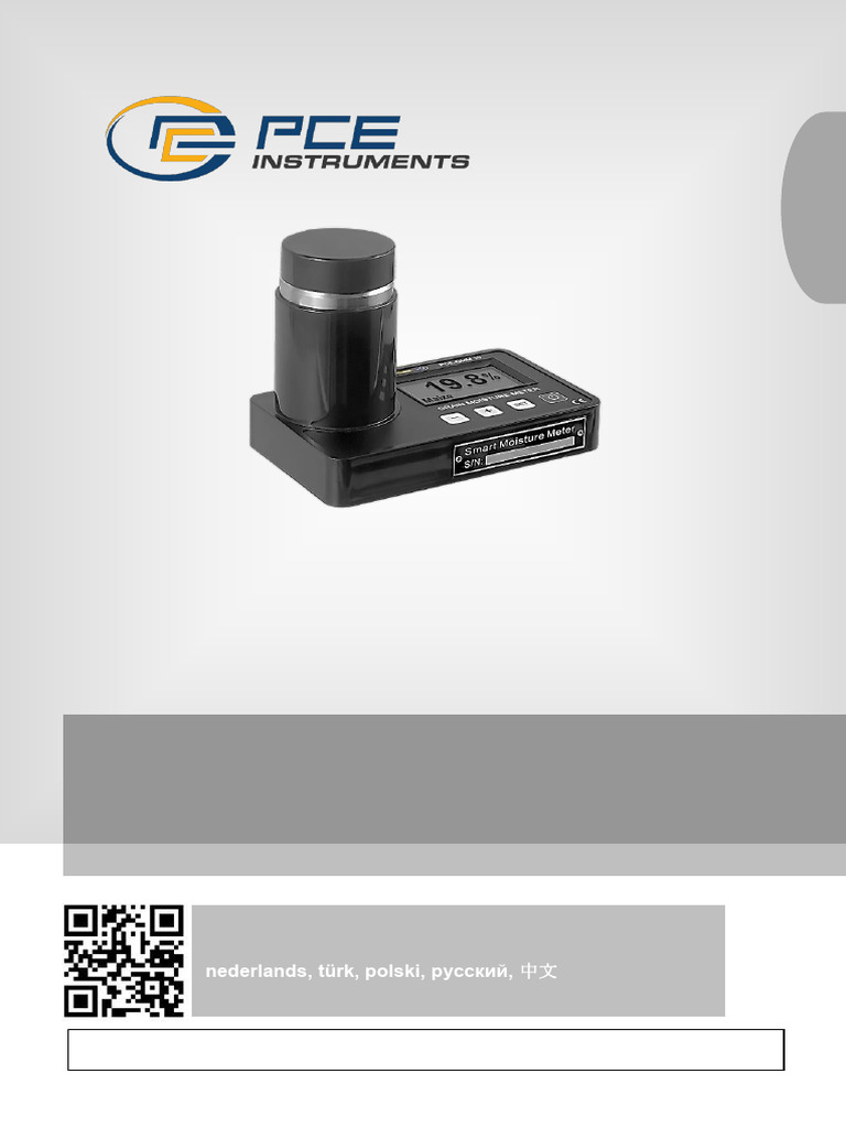 Manual Medidor Humedad Grano Pce GMM 10 v1.2 | PDF | Cultivos