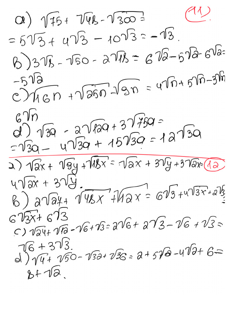 Math Square Roots | PDF