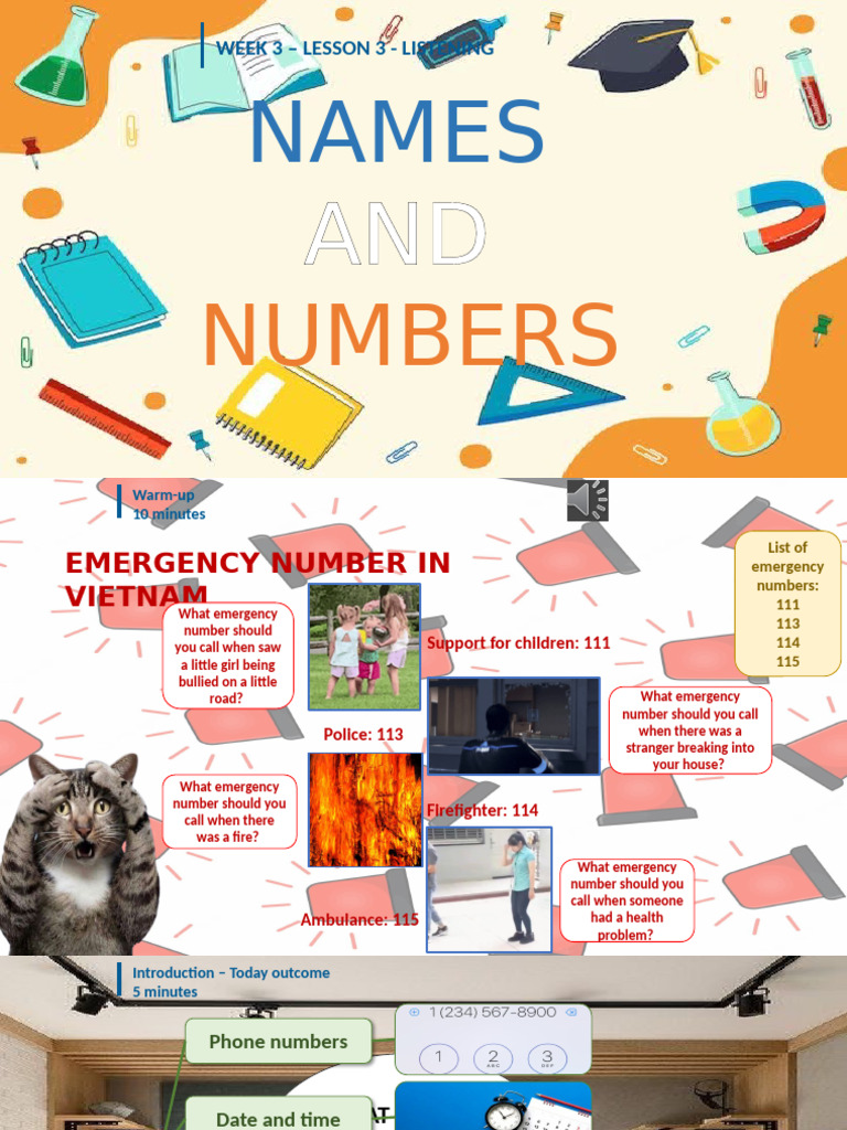Band 3-4 W2 L3 Listening Numbers and Spelling | PDF | Homework