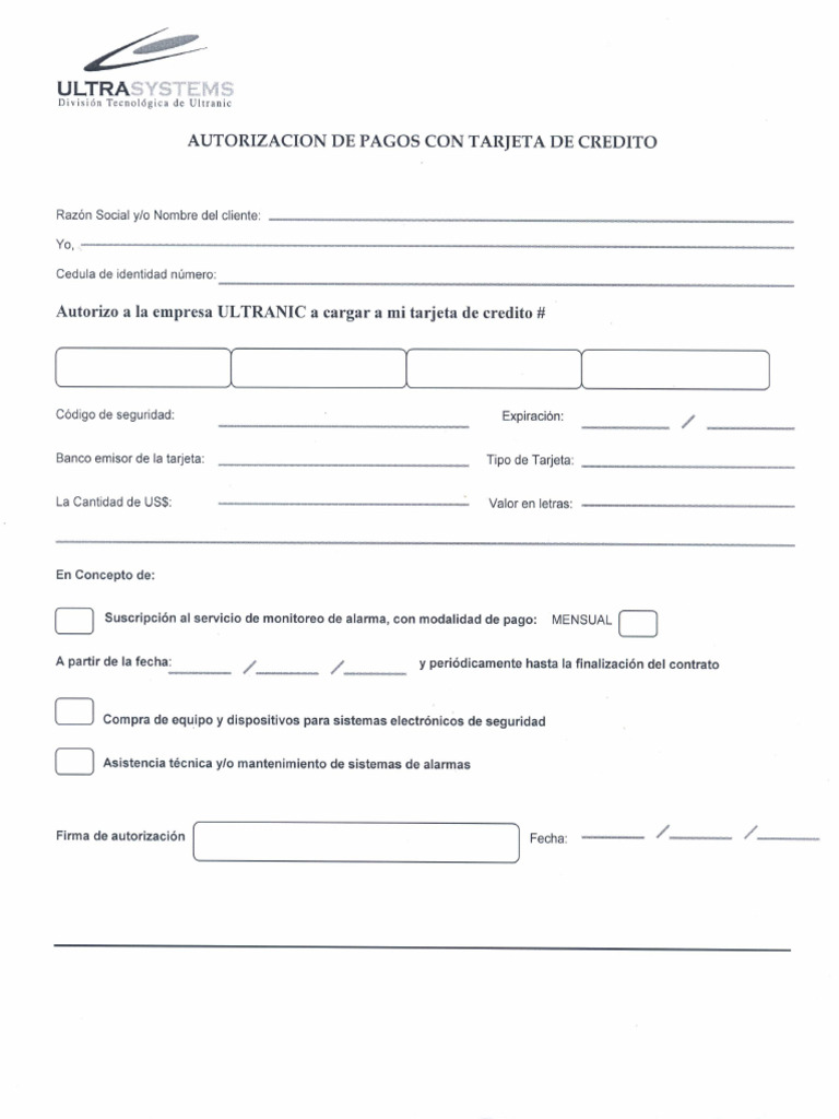 Formato de Debito Automático | PDF