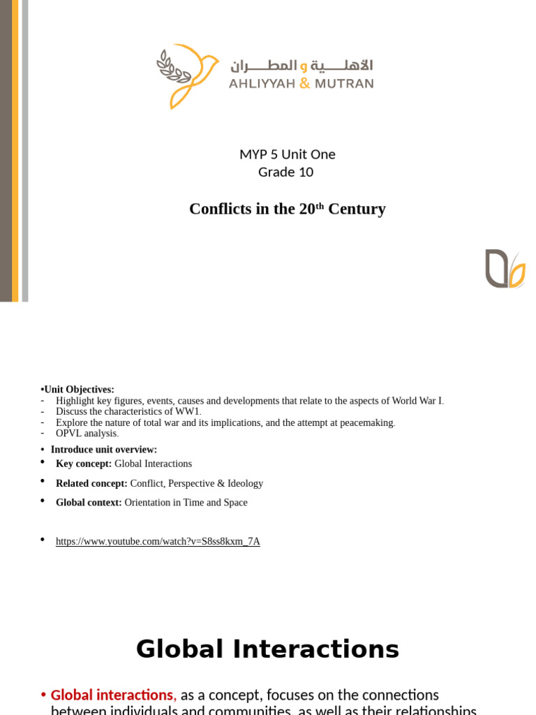 Grade 10 Unit 1 PART 2 WW1 | PDF | Trench Warfare | World War I