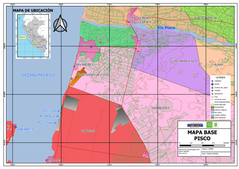 Mapa Base Pisco | PDF
