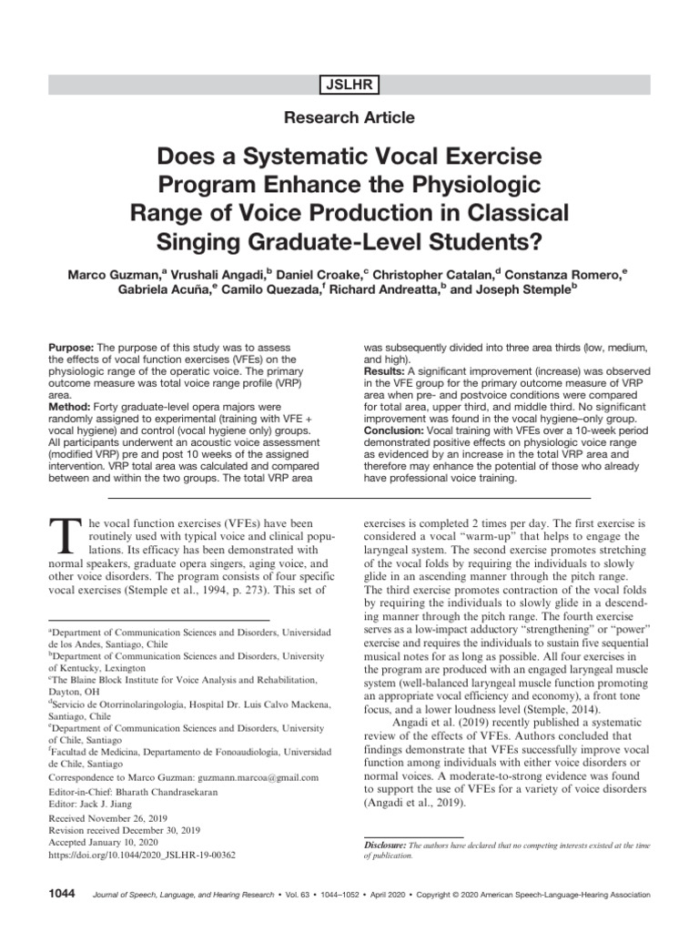 Vocal Exercises Enhance Opera Voice Range | PDF | Human Voice | Pitch ...