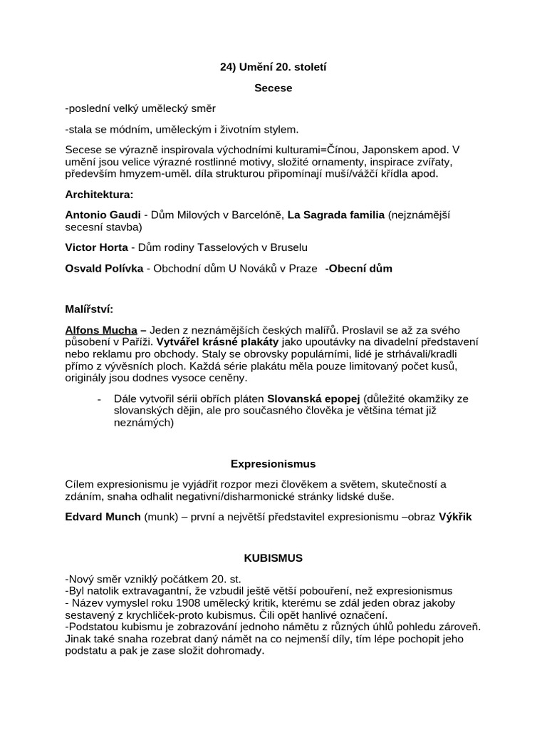 24 Umění 20.stol | PDF