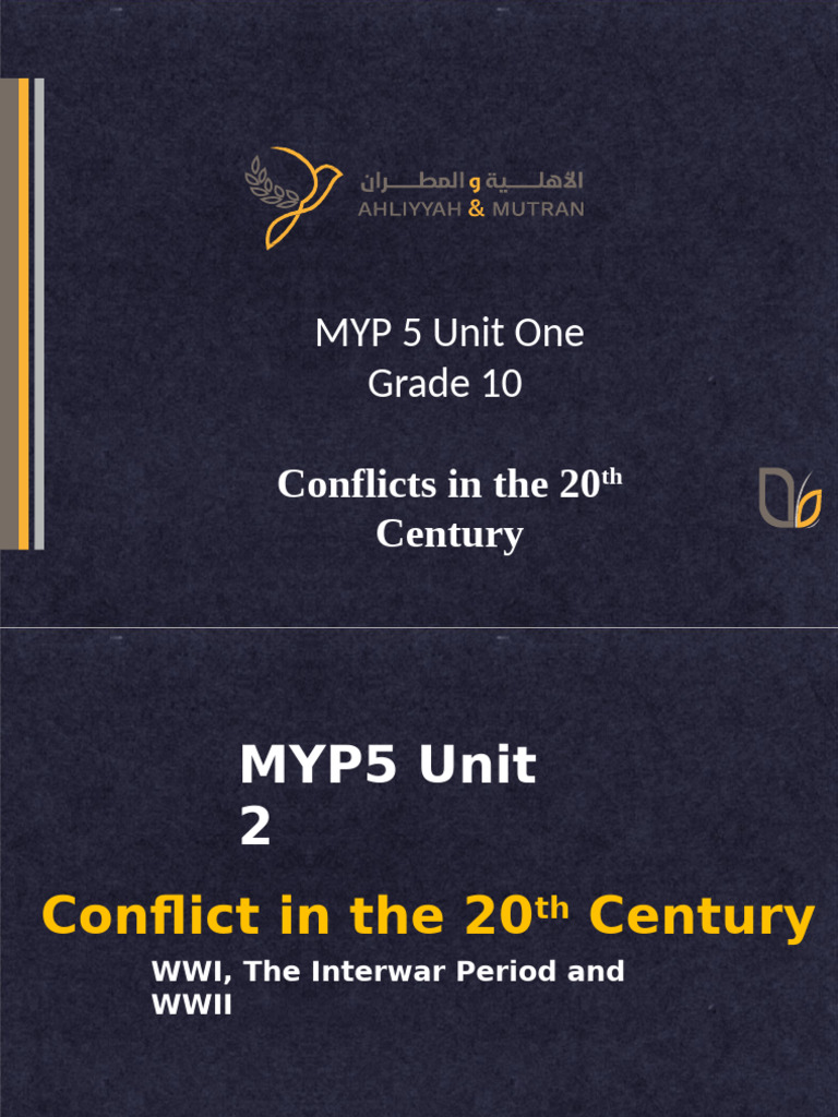 Unit1-G10 PART 1 WW1 2024 | PDF | Austria Hungary | Trench Warfare