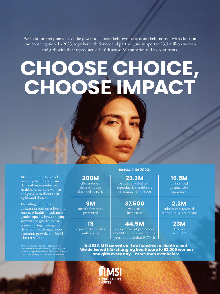 MSI 2023 Impact Report Single | PDF | Abortion | Reproductive Rights