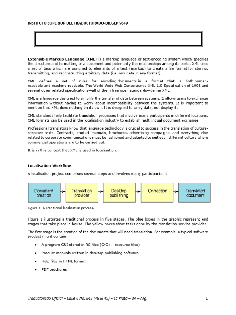 XML Standards Used in The Localisation Industry | PDF | Xml | Software