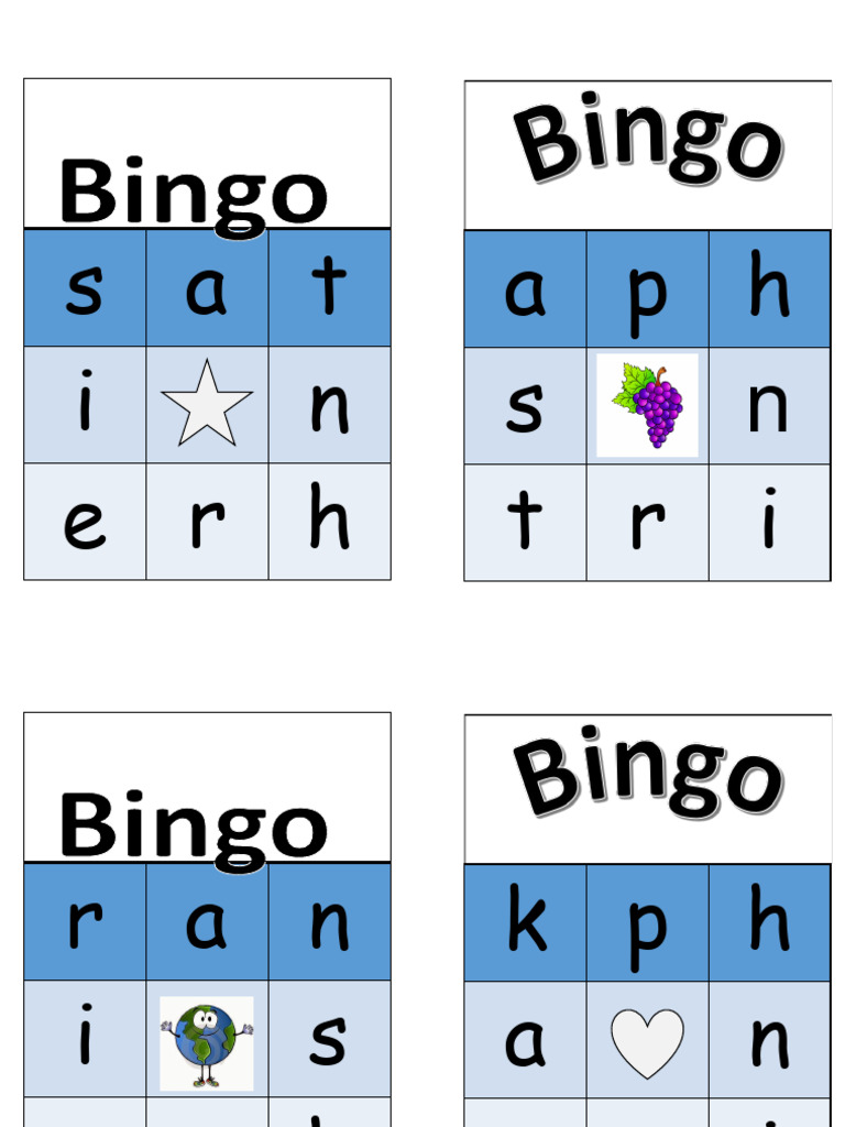 Bingo Jolly Phonics | PDF