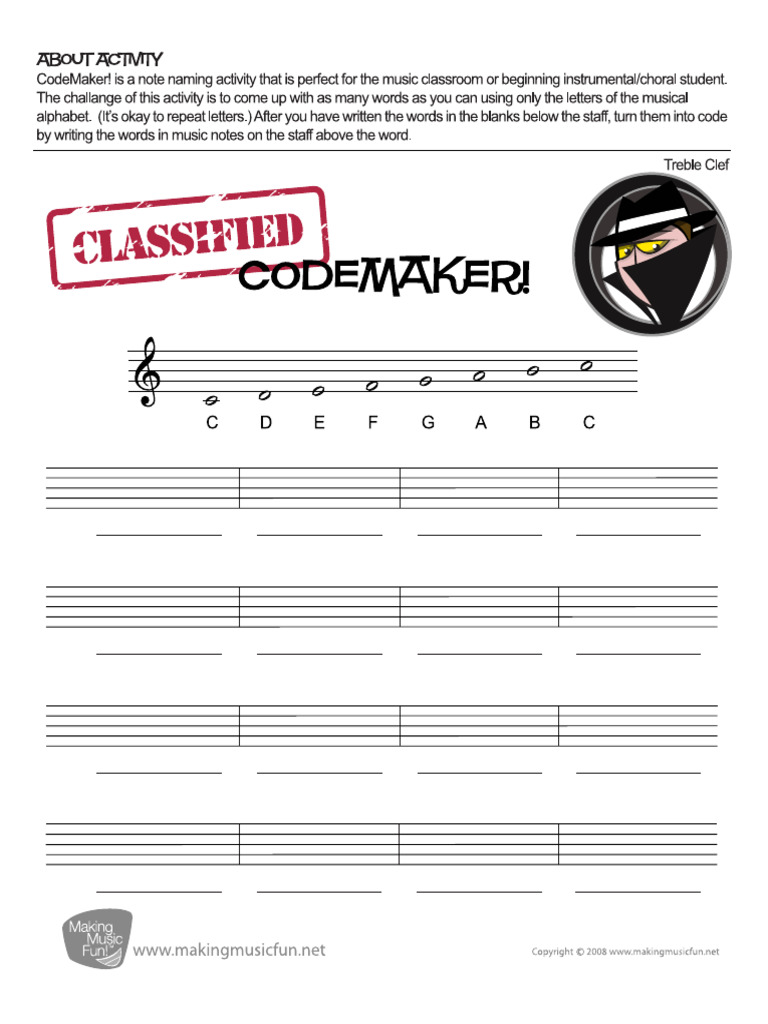 Codemaker Treble Clef | PDF