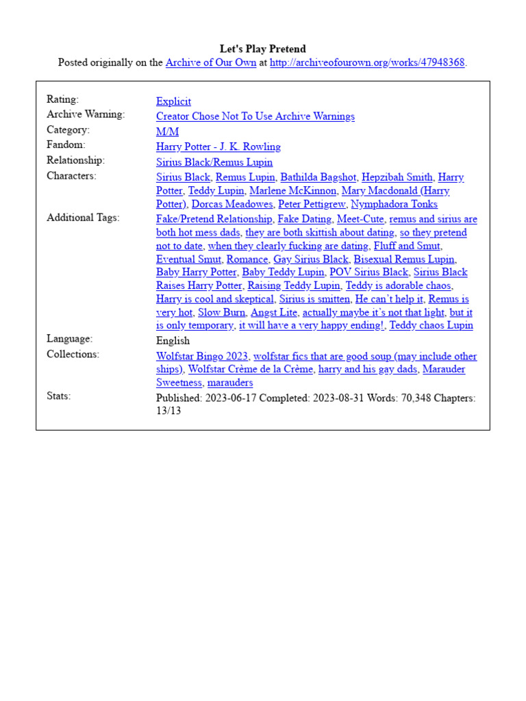 Lets Play Pretend | PDF