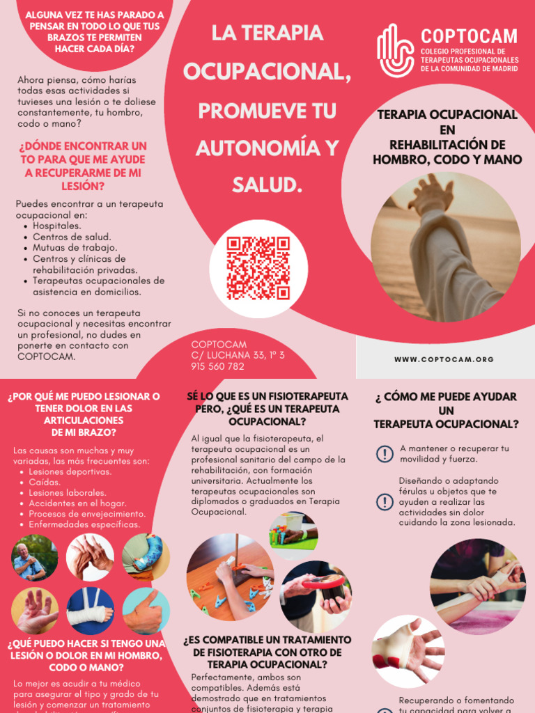 Triptico-T.-Mano COPTOCAM | PDF | Terapia física | Terapia ocupacional