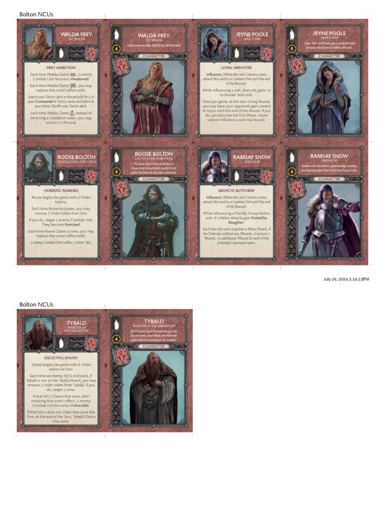 S05_All_Bolton_Cards_2 | PDF