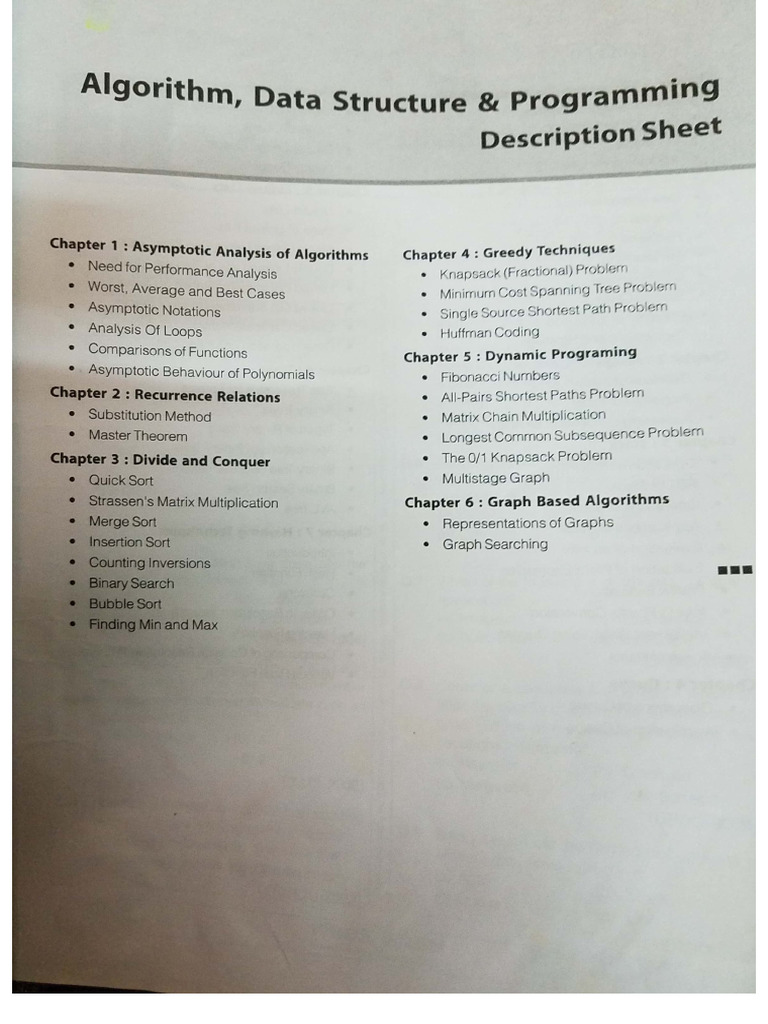 Algos DS Programming | PDF