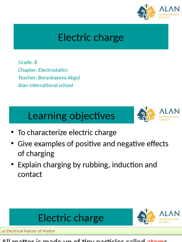 Understanding Electric Charge Concepts | PDF | Electric Charge | Proton