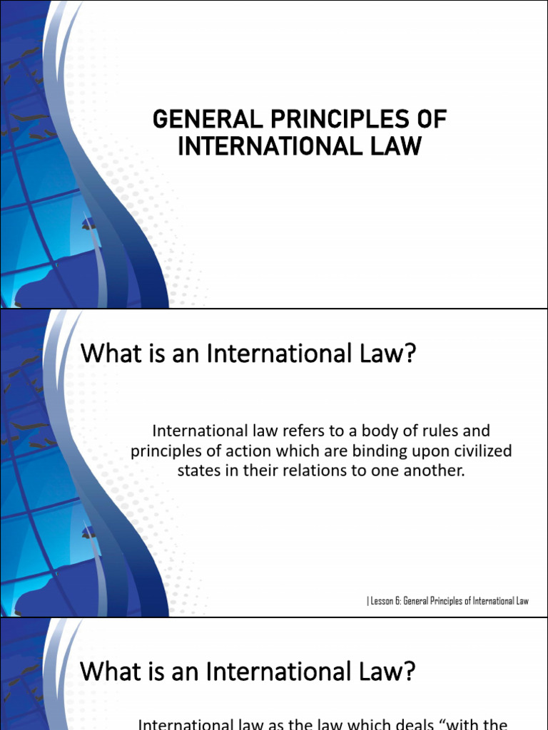 Introduction To International Law | PDF | International Law | Treaty