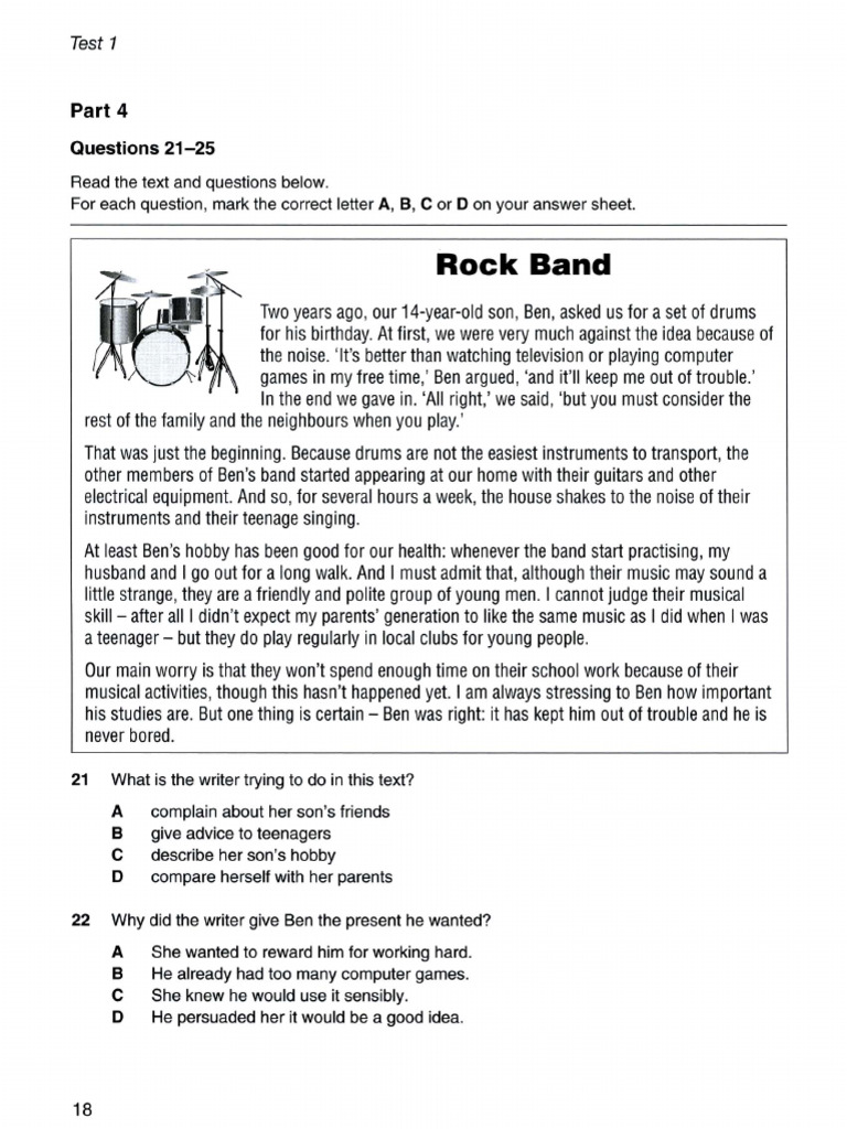 Cambridge Preliminary English Test For Schools 6 (Book) - 13!31!7-8 | PDF
