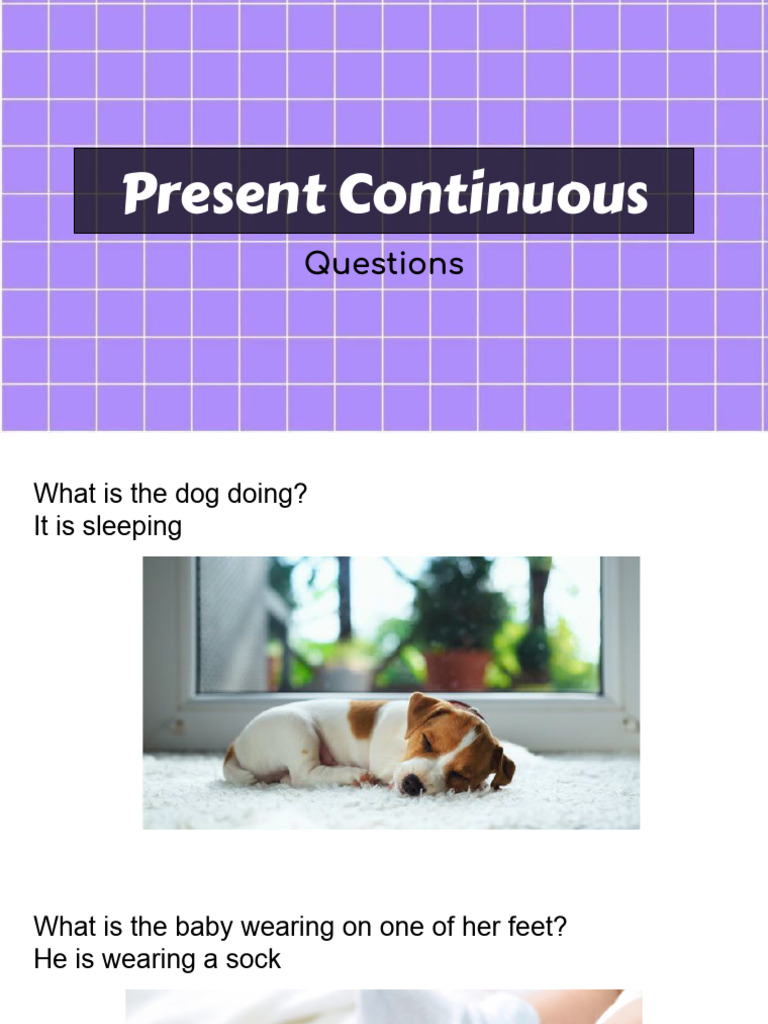 Present Continuous | PDF