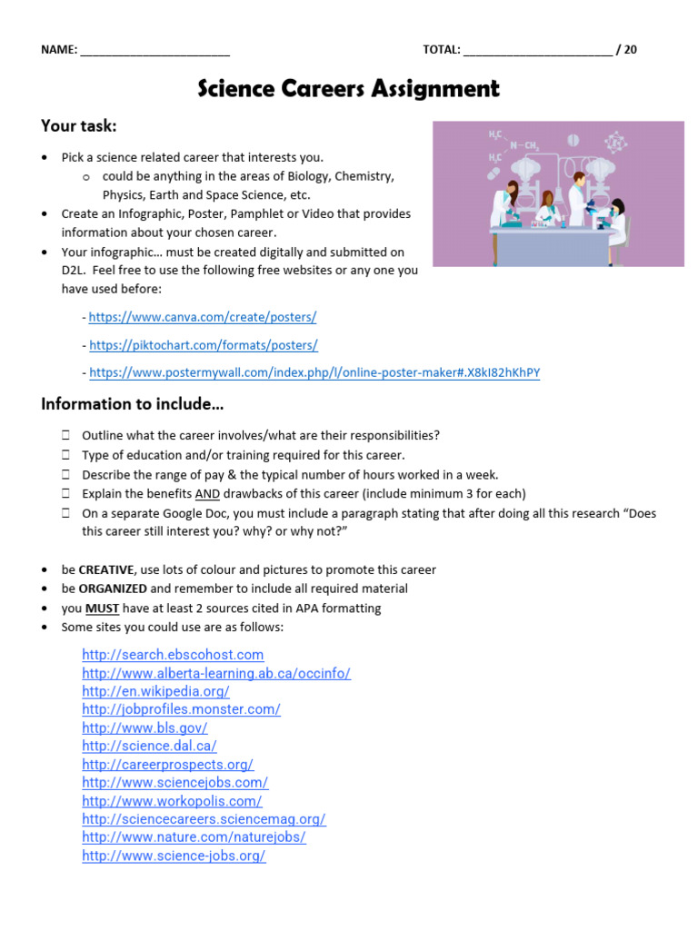 Assignment - Science Careers (1) | PDF