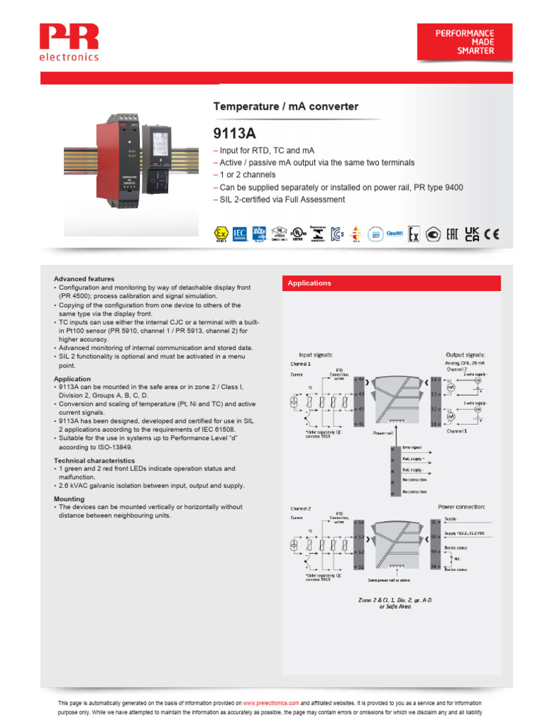 Temperature / Ma Converter | PDF | Electronics | Computer Engineering
