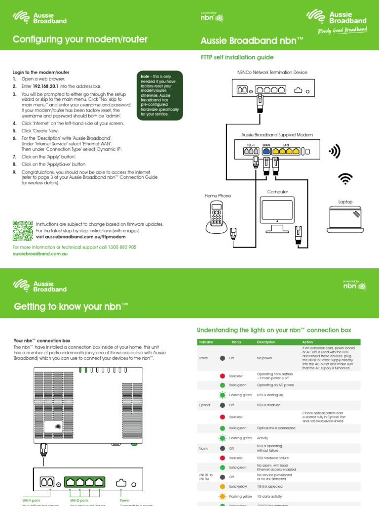 fttp_modem_guide | PDF | Modem | Router (Computing)