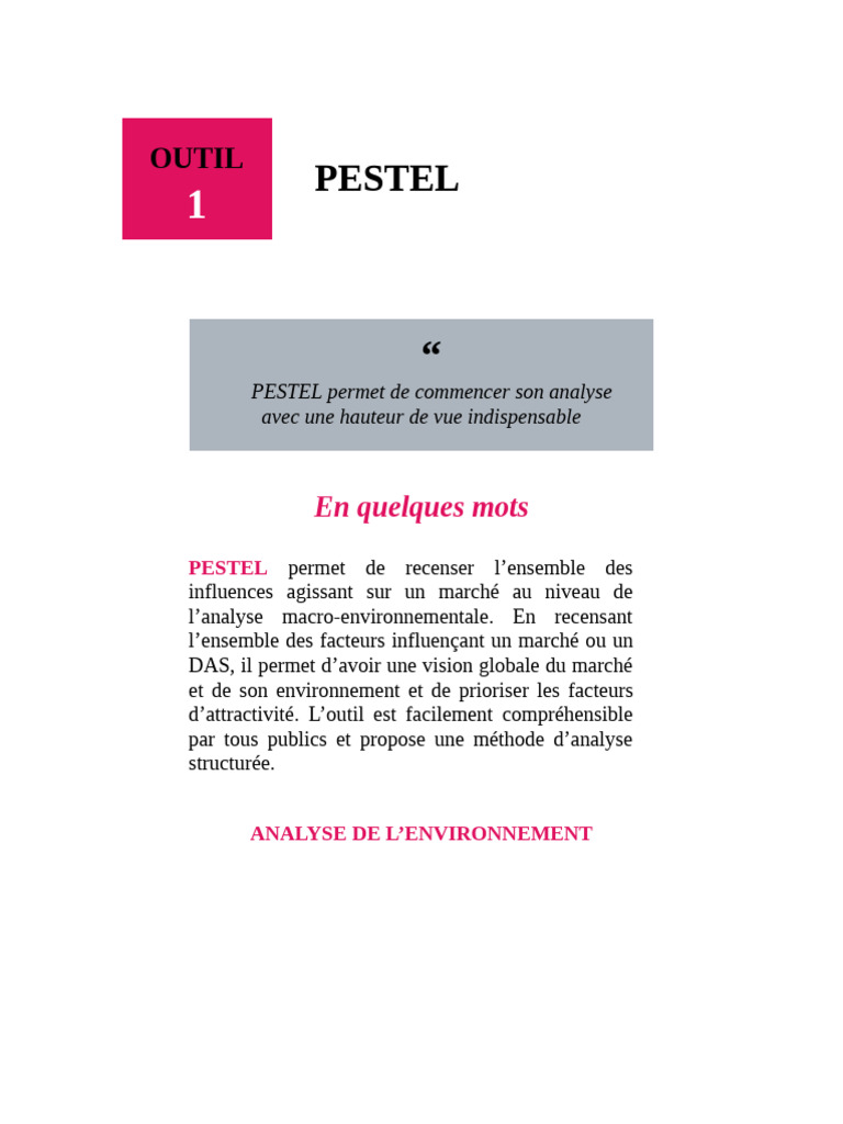 Analyse PESTEL : Guide et Méthodologie | PDF | Commercialisation