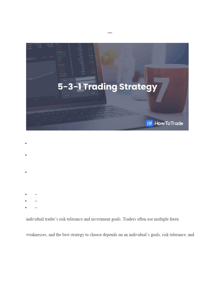 5-3-1 Forex Trading Strategy Explained | PDF | Financial Markets ...