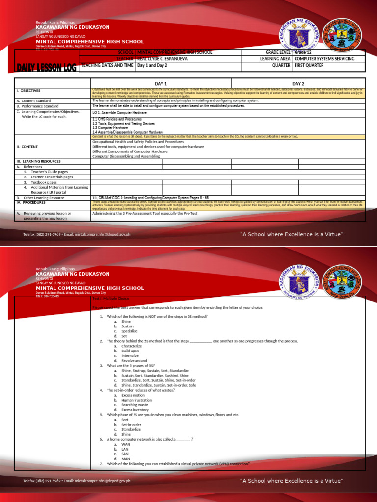 DLL 1 and 2 Final | PDF | Computer Network | Printer (Computing)