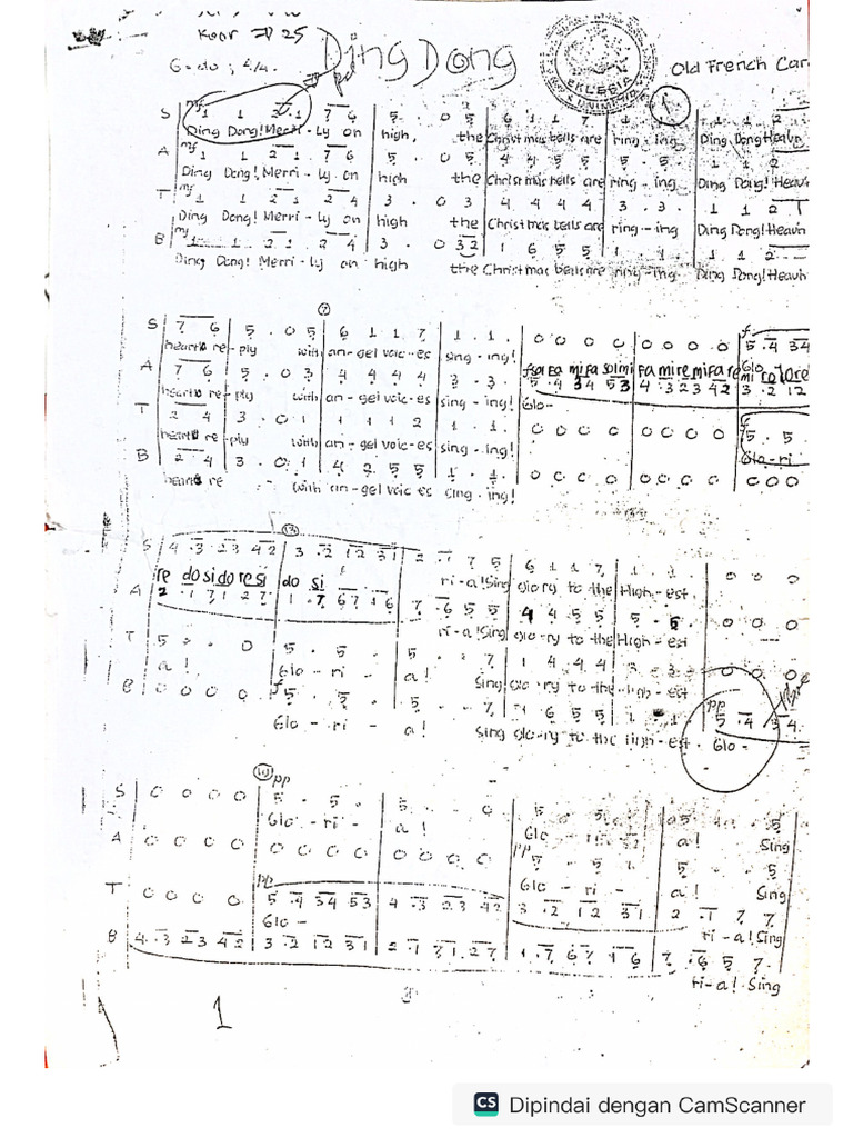 Lagu Natal Ding-Dong | PDF