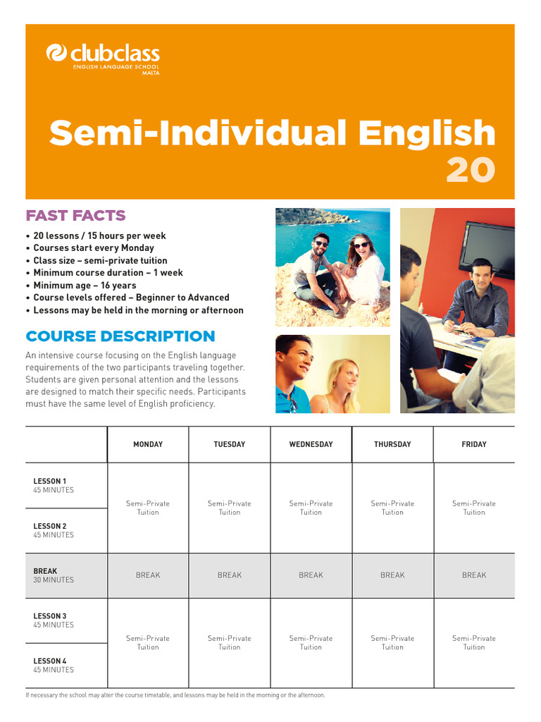 Semi Individual English 20 | PDF