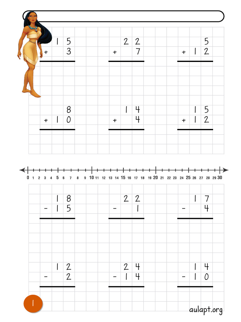 Cuadernillo Suma y Resta Hasta El 20 Sin Llevadas - Abd | PDF ...