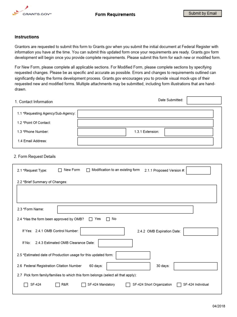 Form Requirements | PDF | Office Of Management And Budget | Computing