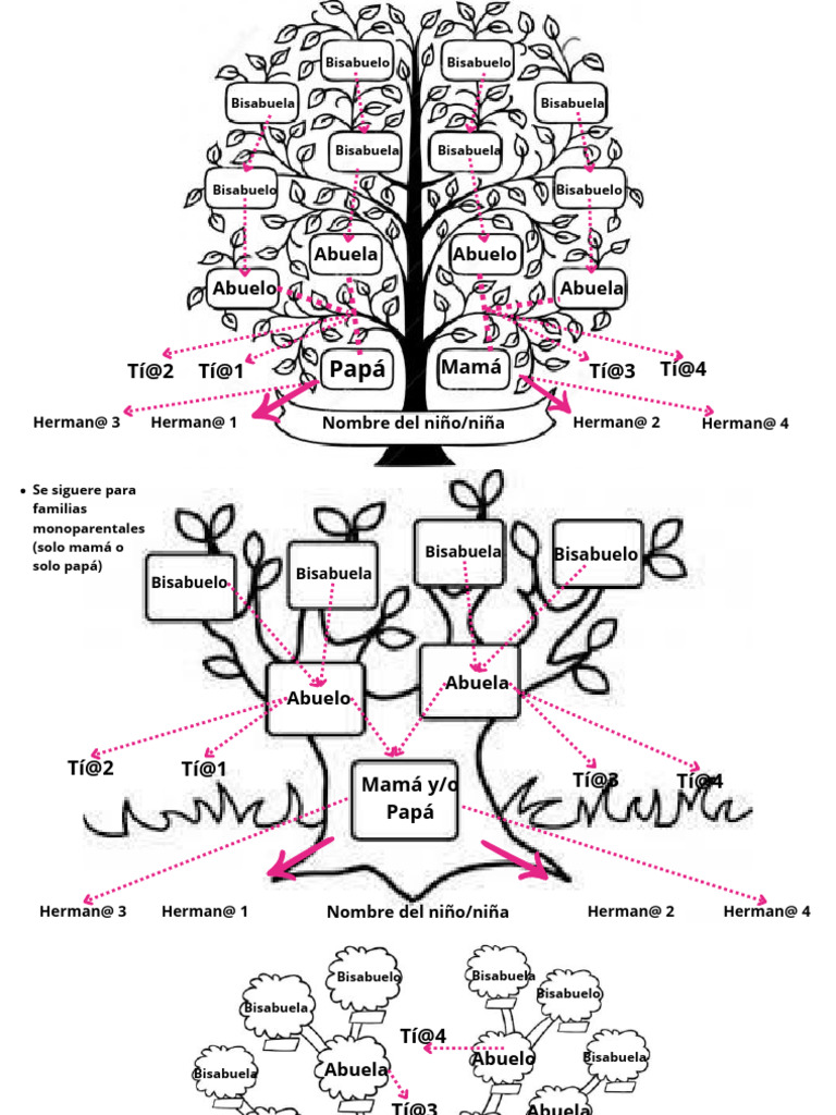 Árbol Genealógico (Ejemplos) - 1 | PDF | Cocina, comidas y vino