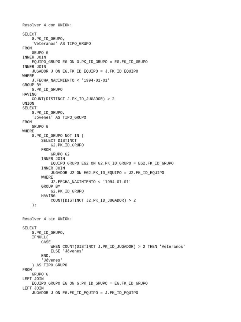 Ejercicios BBDD DIA 2 | PDF