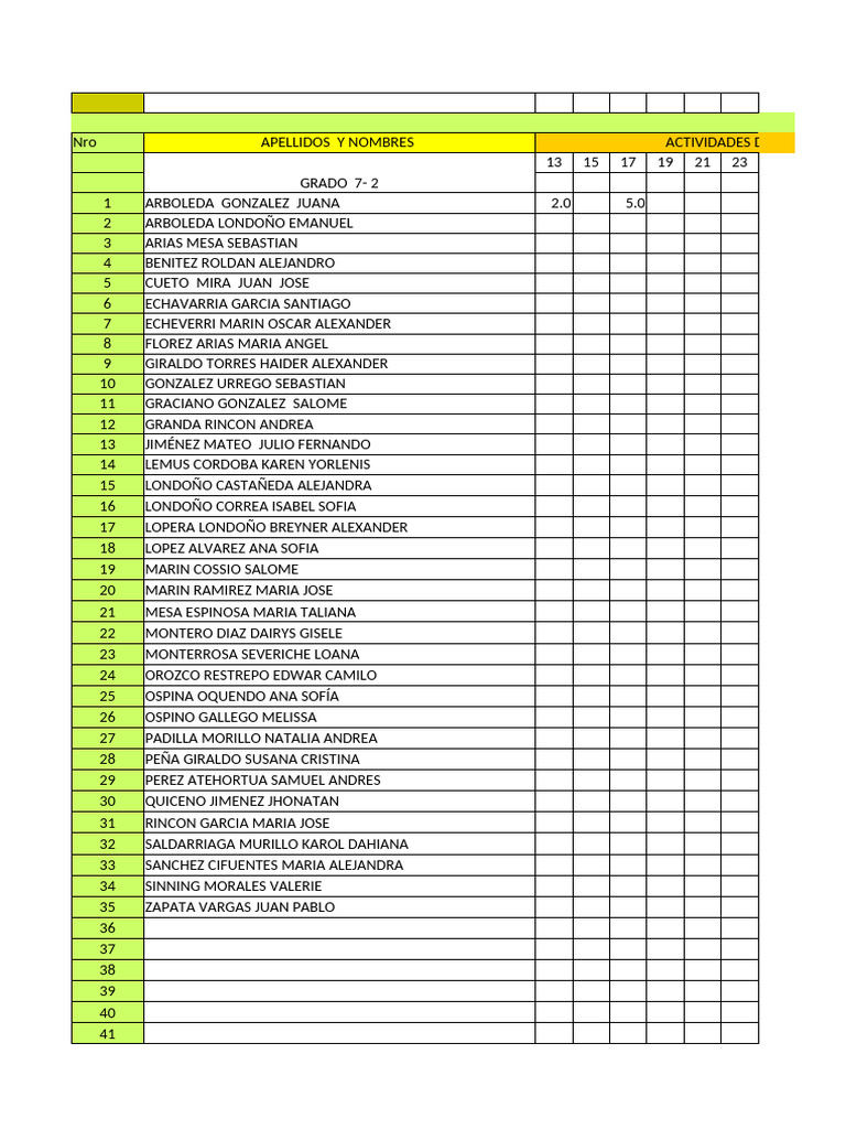 Planillas - Act - Apz - 10!1!2024 | PDF | Escritura | Metodología