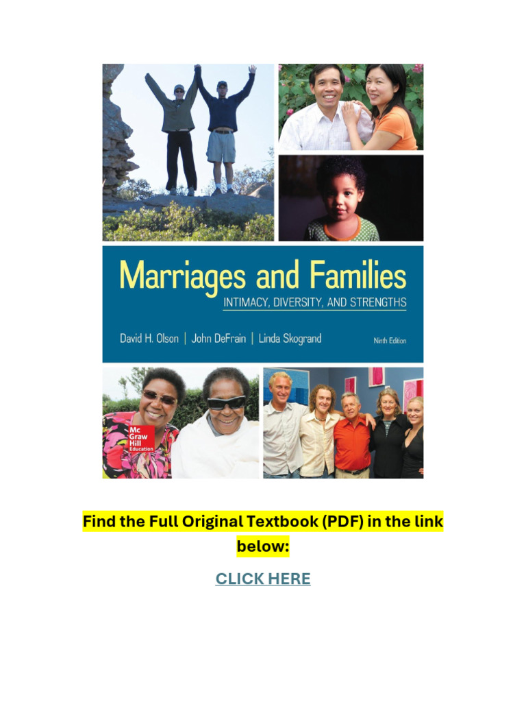Marriages and Families Intimacy, Diversity, and Strengths 9th Edition ...