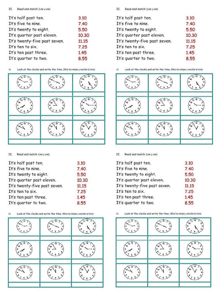 LKPD Telling Time | PDF