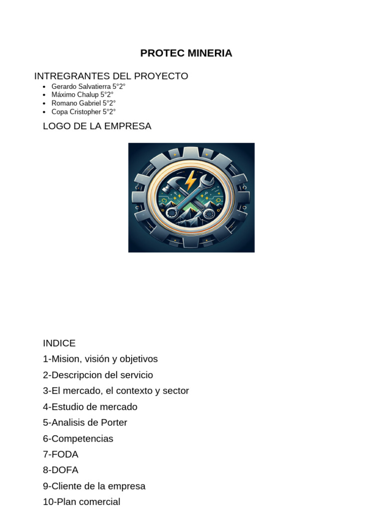 Protec Mineria | PDF | Minería | Business