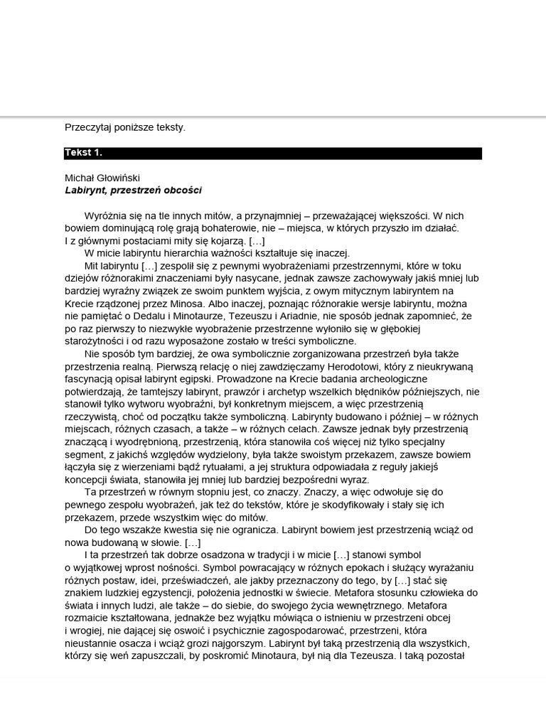 CKE Notatka Syntetyzująca ZADANIA | PDF
