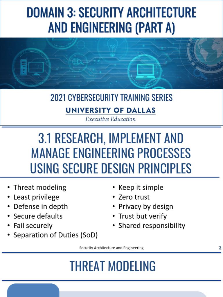 3 Security Architecture and Engineering Part A - 2021 | PDF | Central Processing Unit | Databases