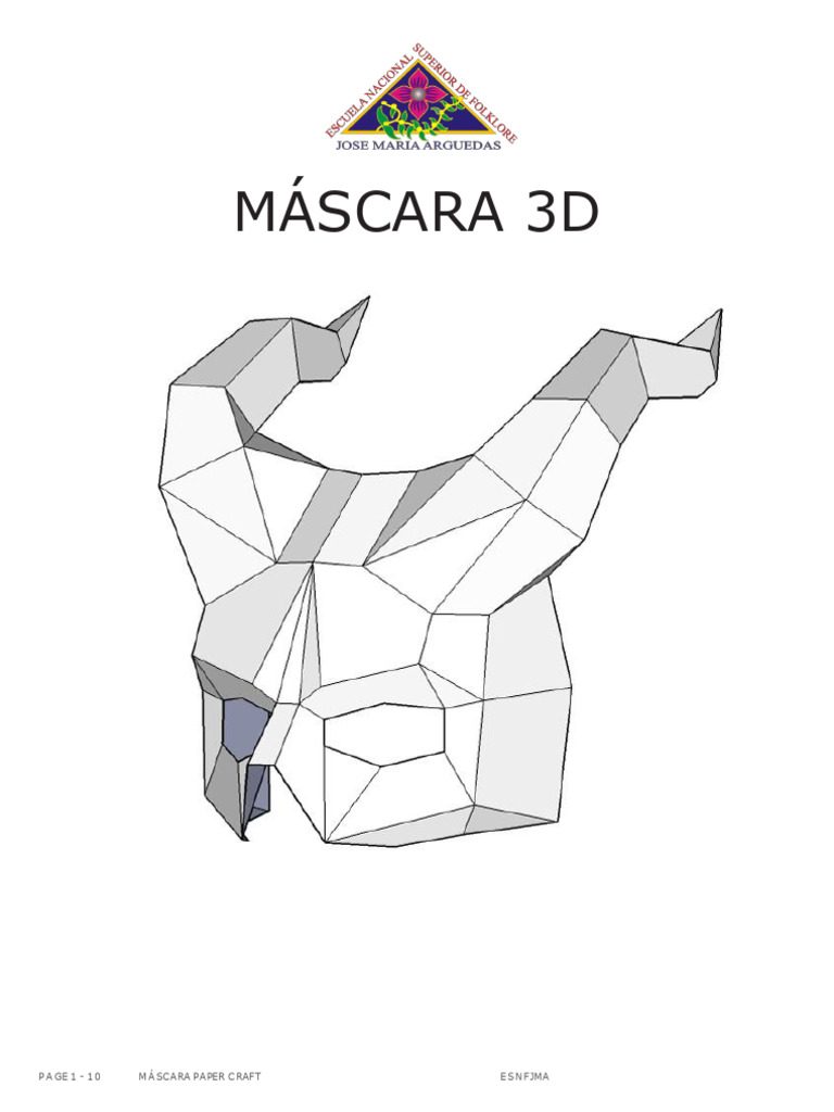 MÁSCARA PAPER CRAFT | PDF